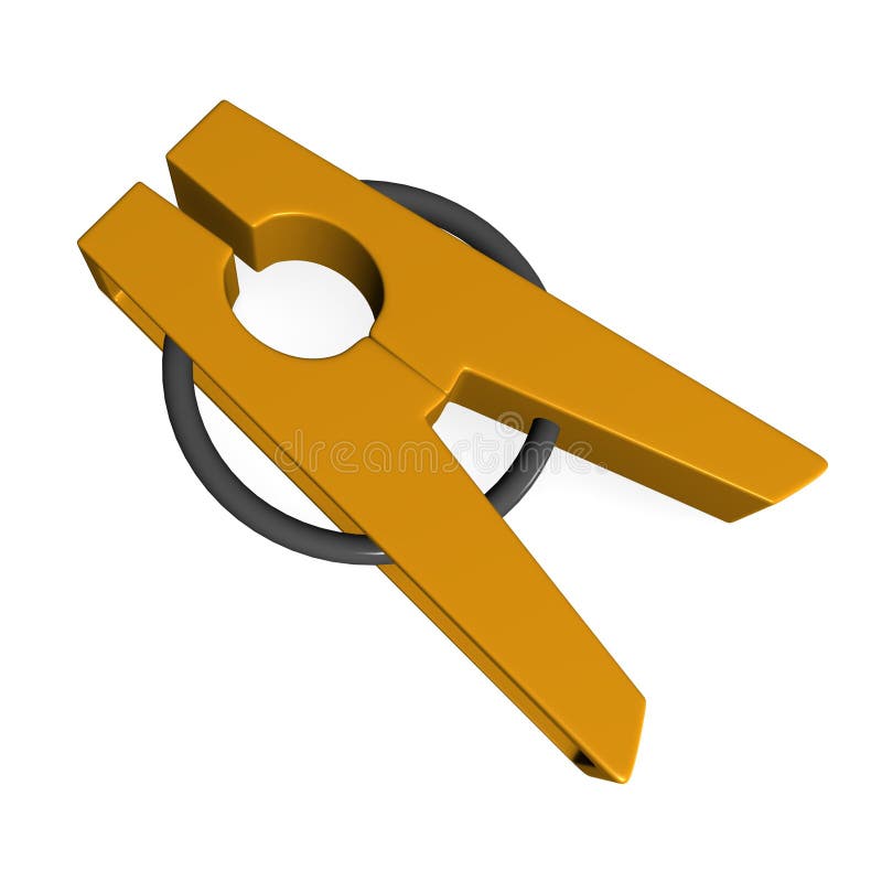 Clothes-peg stock vector. Illustration of clothespin - 39520181