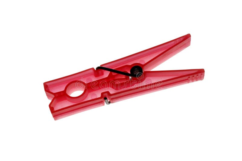 Red peg stock image. Image of clip, coloured, cloth, alone - 381569