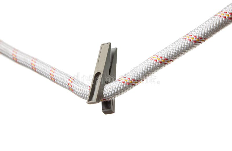Clothes peg on thick rope stock photo. Image of clothespin - 38827300