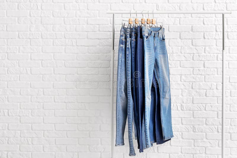 Stylish Jeans Shorts on White Background Stock Image - Image of ...