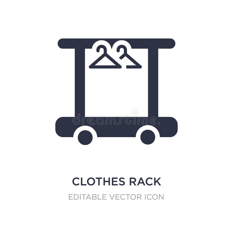 Clothes Rack Icon in Different Style Vector Illustration. Two Colored ...