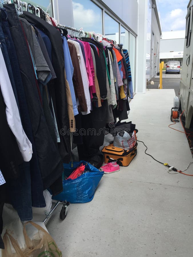 Clothes Rack in the Backstage Editorial Photo - Image of milan, look ...