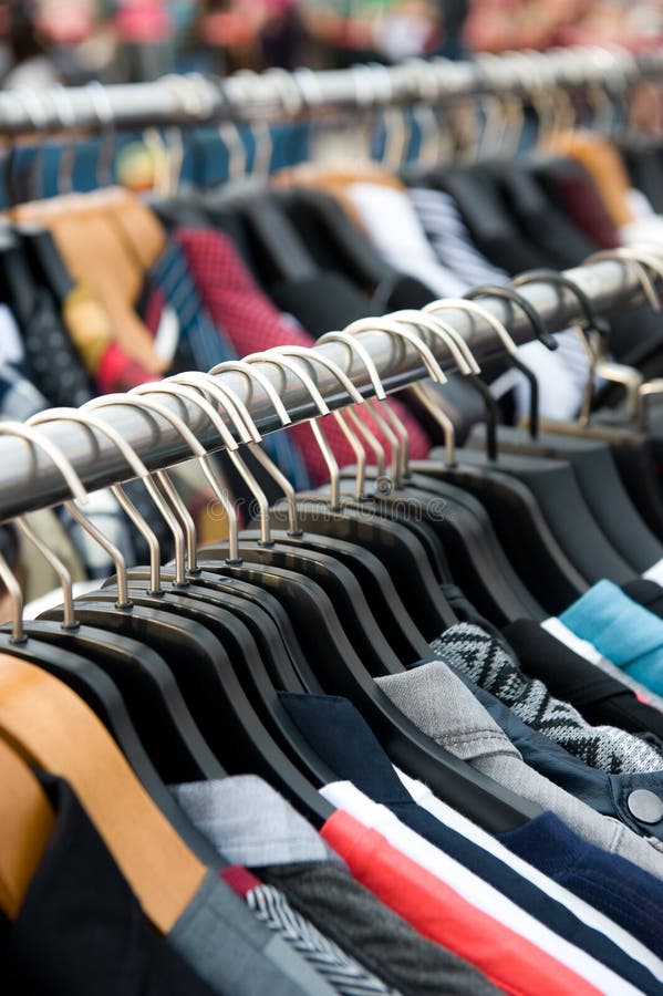Clothes on racks stock image. Image of costume, boutique - 22534355