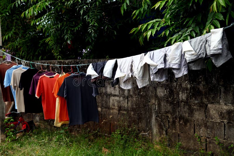 Clothes on the rope editorial image. Image of clothes - 65129480