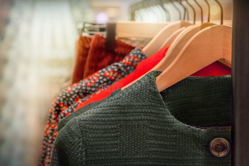 Clothes stock photo. Image of retail, hanging, designer - 80644472