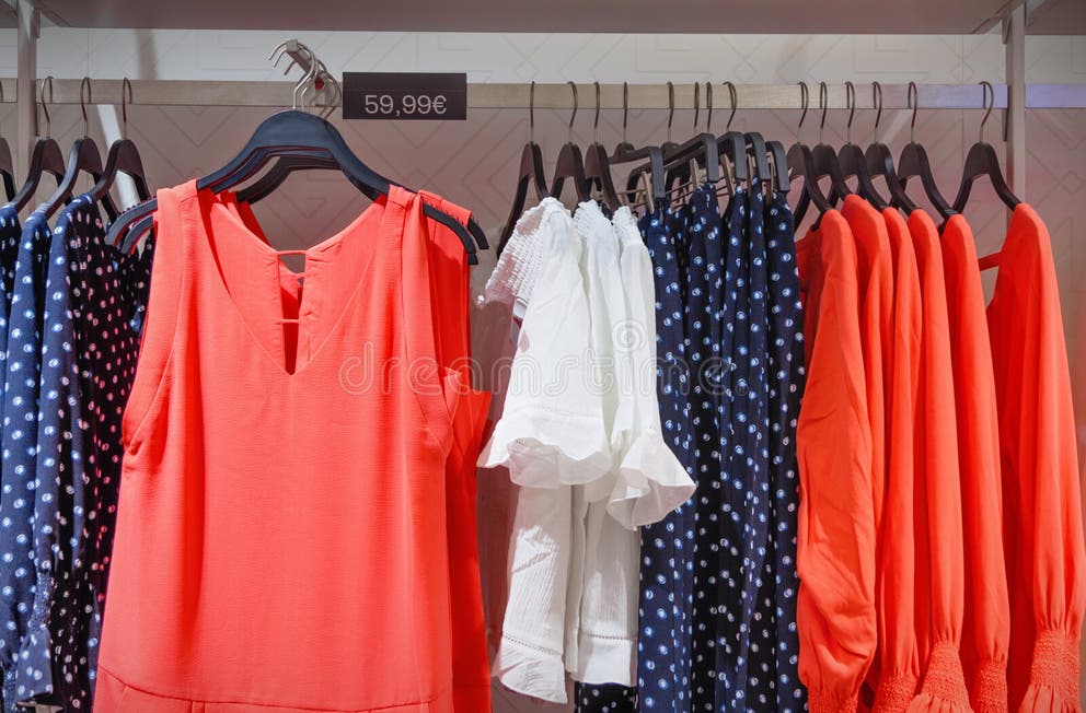 Clothes stock image. Image of rack, hanging, design, clothes - 84779601