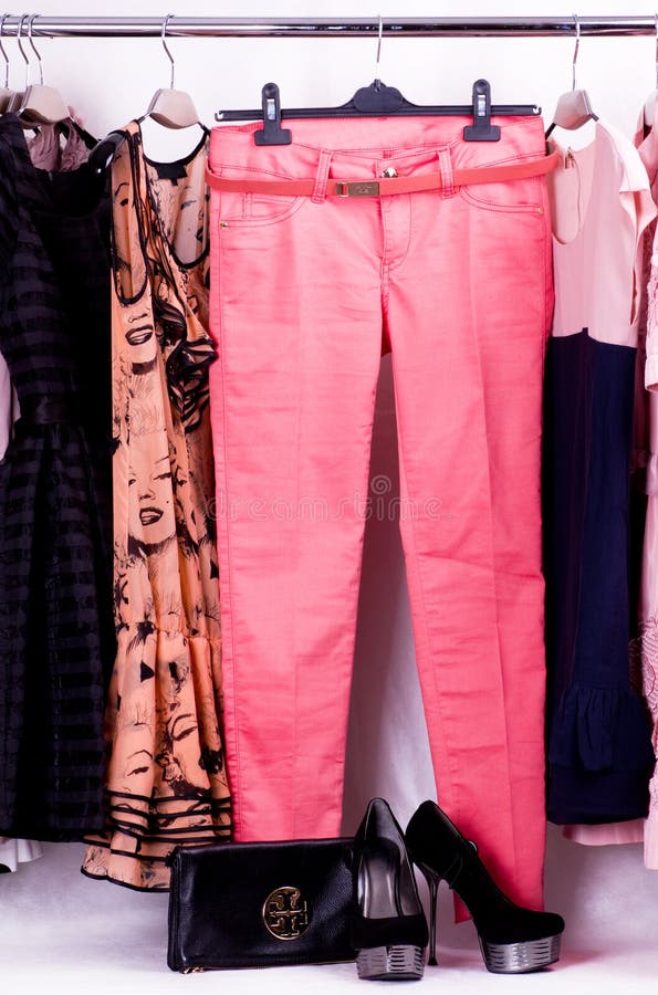 Clothes, Shoes and Accessories Stock Photo - Image of heel, glamour ...