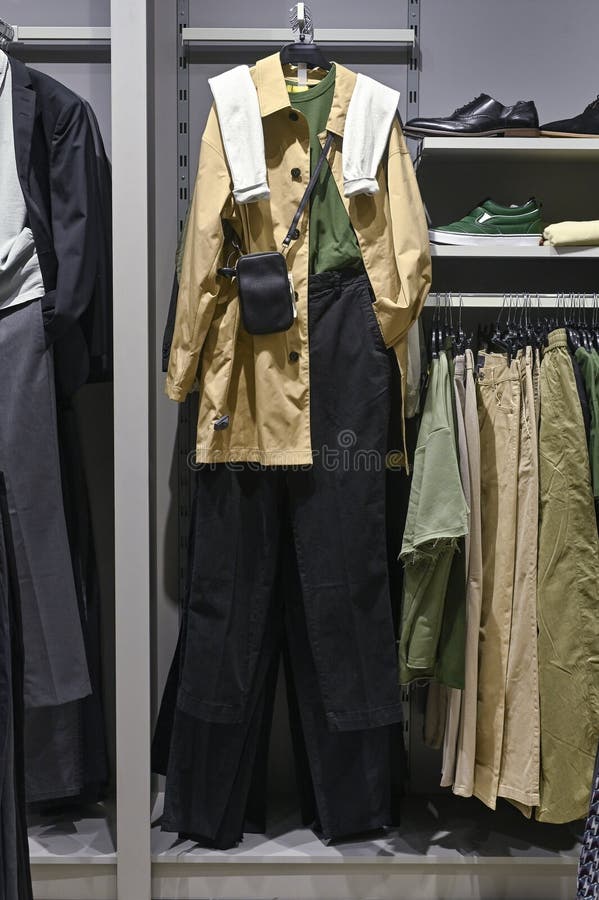 Clothes and Shoes in the Store. Stock Photo - Image of sandals, sale ...