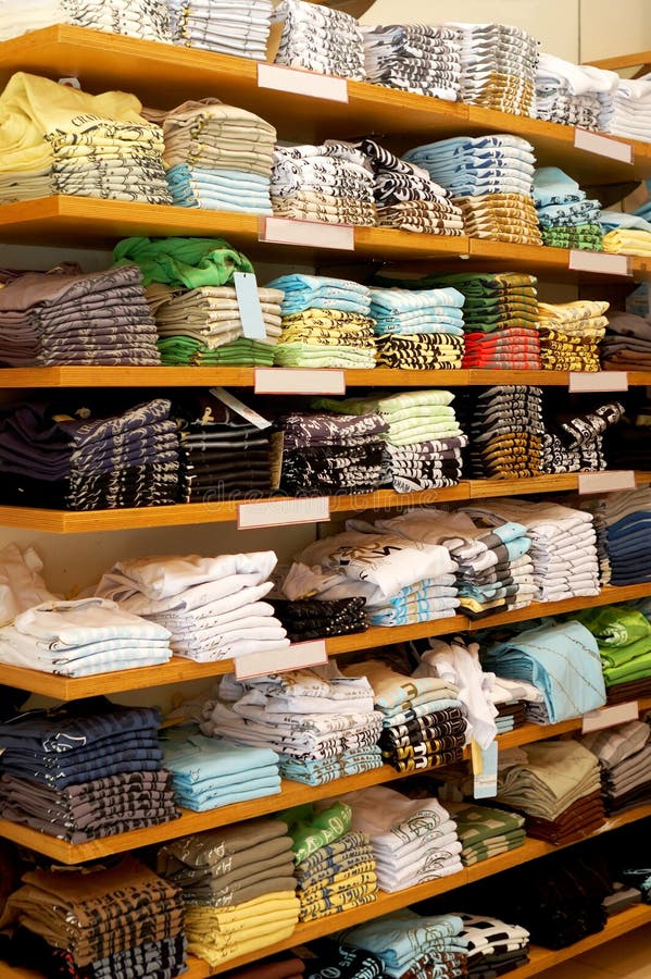 Clothes shop stock image. Image of market, mart, shelves - 9280981