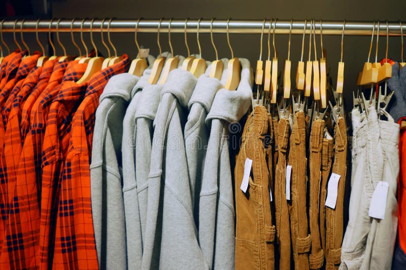Clothes shop stock image. Image of market, mart, shelves - 9280981