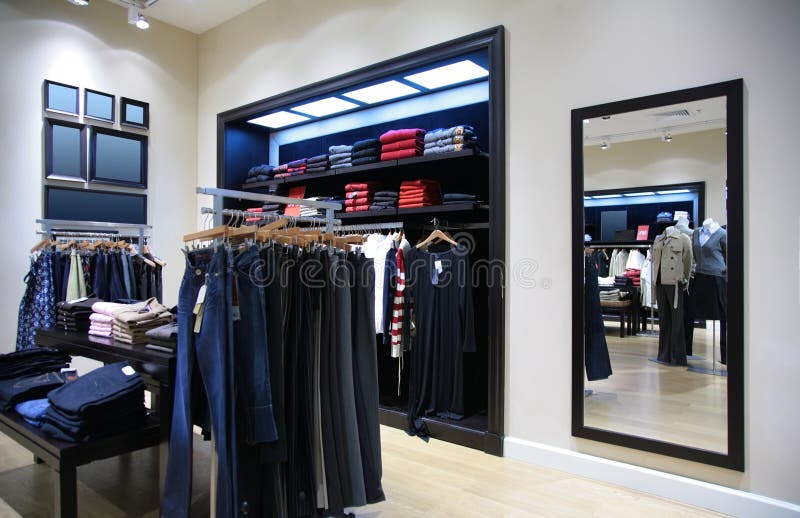 Clothes in the shop editorial stock image. Image of shop - 37080934