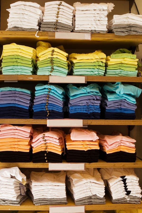 Clothes shop stock image. Image of market, mart, shelves - 9280981