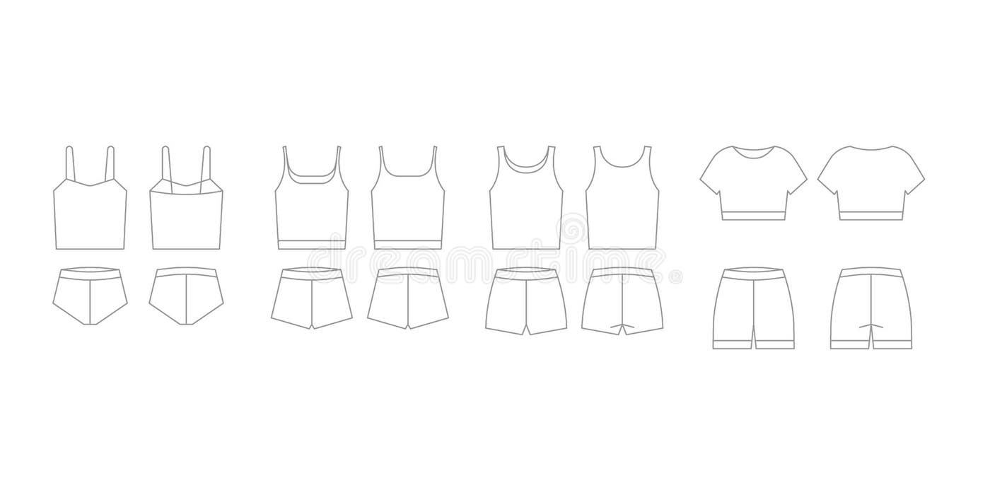 Technical Drawing Dresses Stock Illustrations 628 Technical Drawing