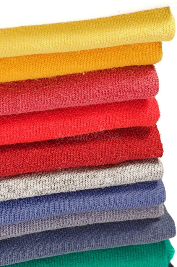 Clothes Stack stock photo. Image of fabric, teeshirts - 8986052