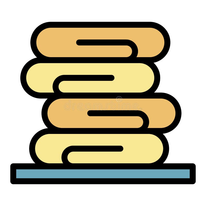 Stack of Clothes Icon, Cartoon Style Stock Vector - Illustration of ...