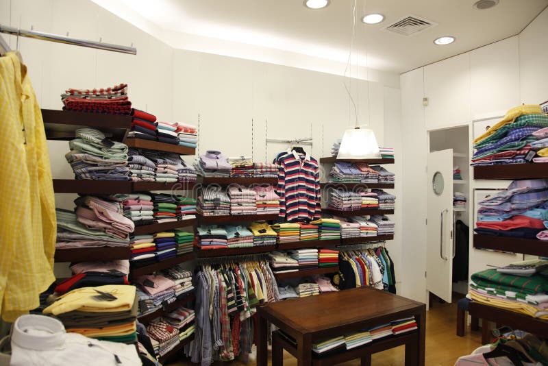 Clothes In Store And Changing Room Editorial Photo - Image of ...