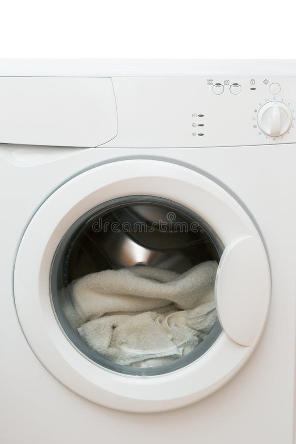 Clothes washer stock photo. Image of white, panel, door - 37515680
