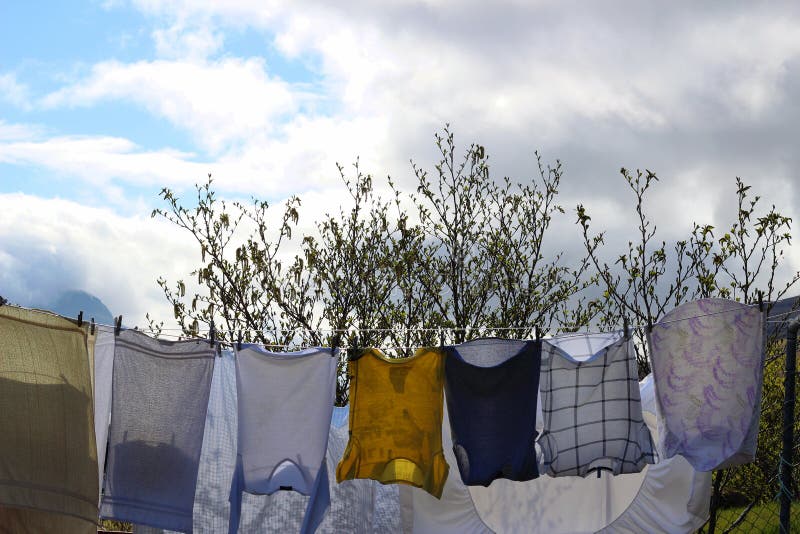 Clothes in the wind stock photo. Image of elegance, material - 72014074