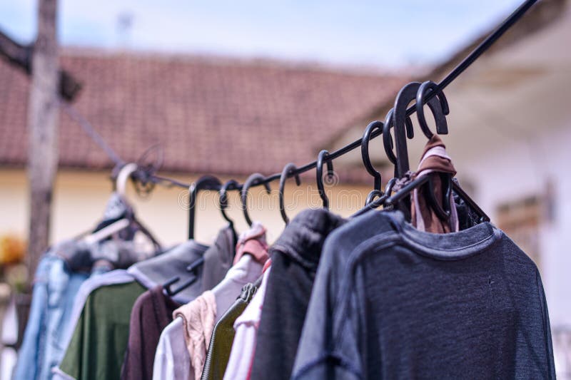 The Clothesline Was Washed Out Stock Photo - Image of outdoor, wash ...