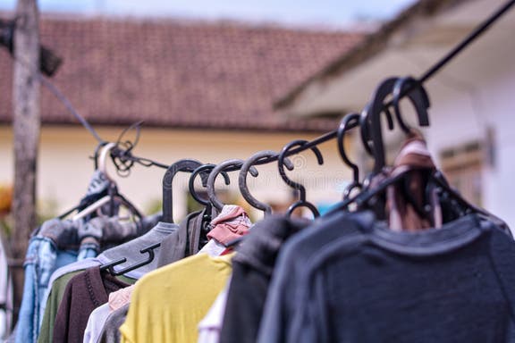 The Clothesline Was Washed Out Stock Photo - Image of washed, wash ...