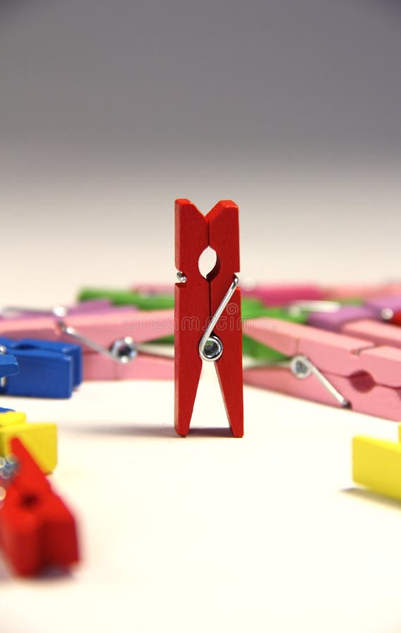 Clothespin in the center stock photo. Image of graphic - 237506428