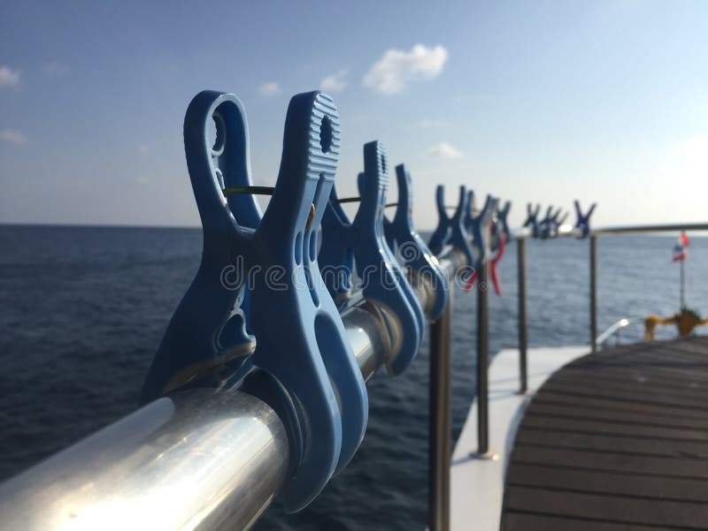 Handrail on the ship. stock photo. Image of leisure, equipment - 20525854