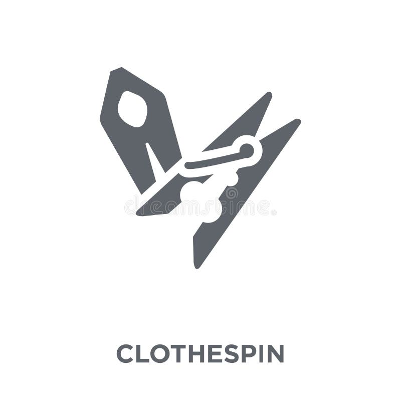 Clothespin Icon Stock Illustrations – 2,886 Clothespin Icon Stock ...
