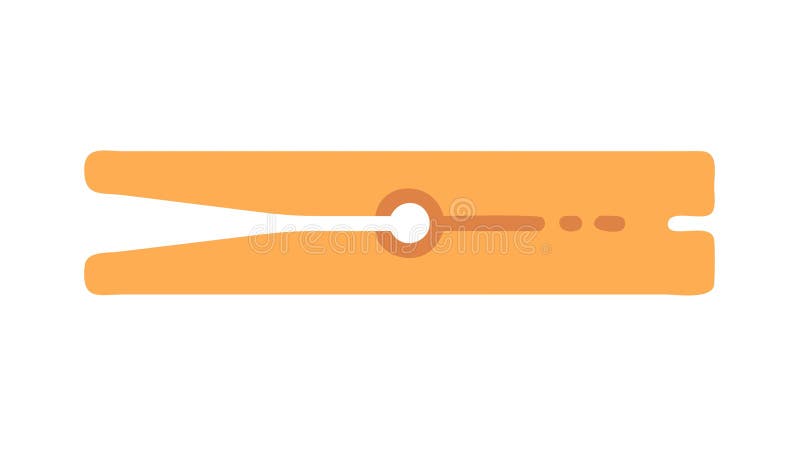 Clothespin Outline Icon, Laundry, Drying Clothes, Flat Style, Vector Design Generative AI Stock ...