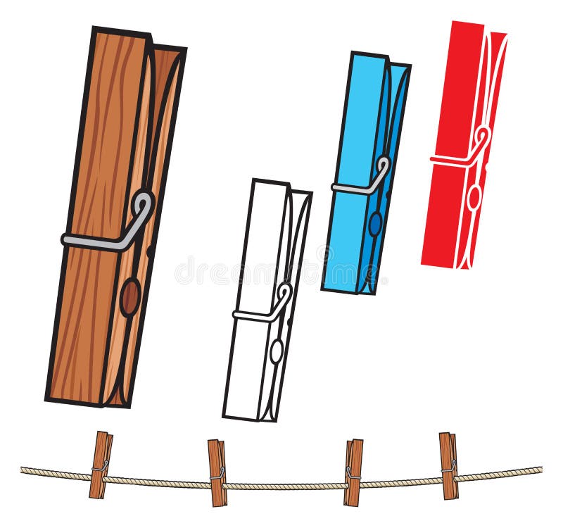 Clothespin Stock Illustrations – 9,888 Clothespin Stock Illustrations ...