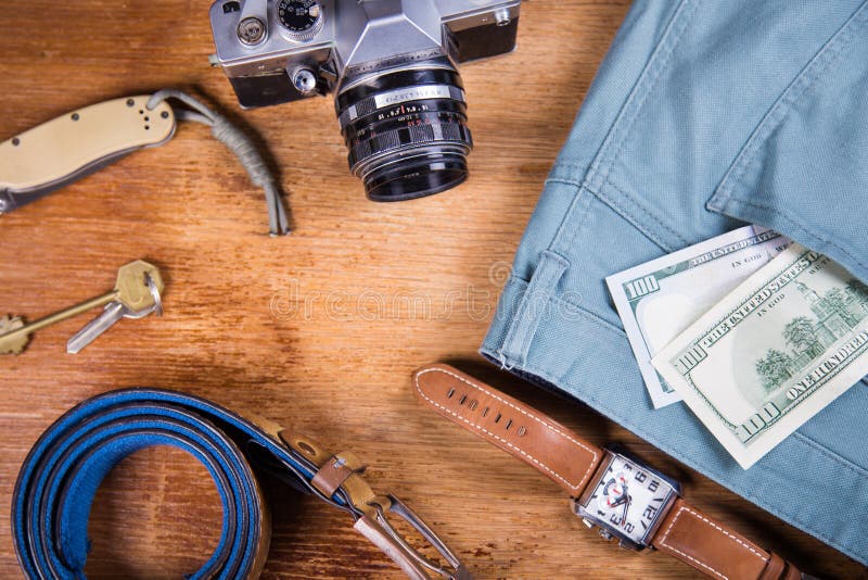 Clothing and Accessories for Men Stock Image - Image of money, fashion ...