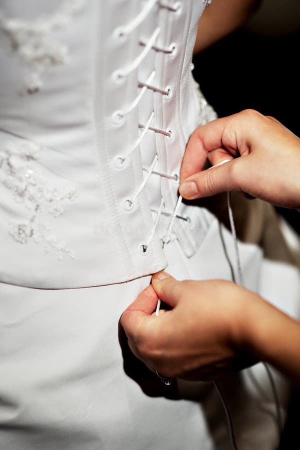 Clothing of the Bride on Wedding Stock Photo - Image of lace, white ...