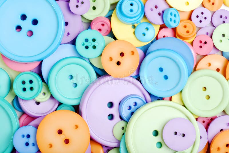 Colorful Buttons, Colorful Clasper Stock Photo - Image of green, object ...