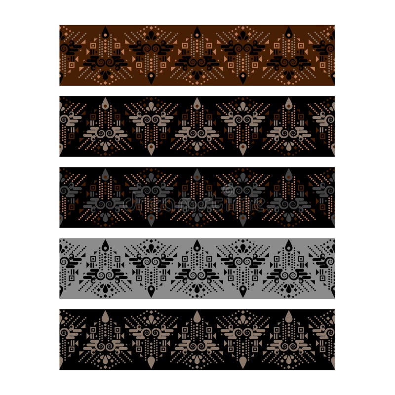 Clothing Decor Webbing Pattern Design Straps. Stock Vector ...