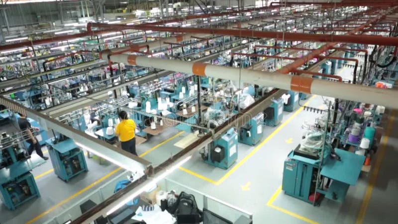 Clothing Factory Floor stock video. Video of industry - 76717085