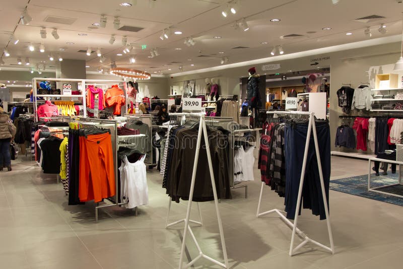 Clothing on Hangers in Store Editorial Image - Image of commerce ...