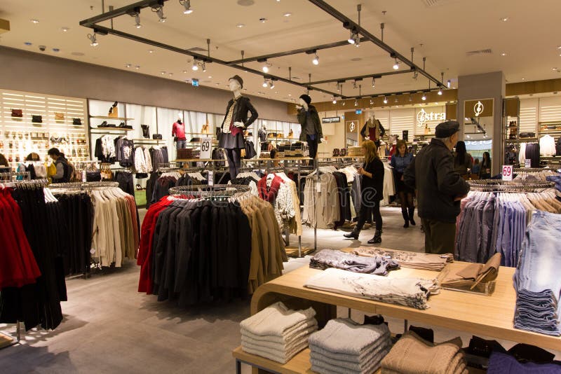 Clothing on Hangers in Store Editorial Image - Image of colorful ...