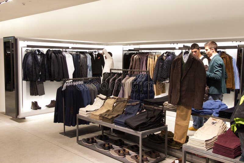 Clothing on Hangers in Store Editorial Photography - Image of business ...