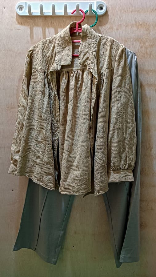 Clothing that Hangs Neatly on a Hanger, Maintaining Its Shape and ...