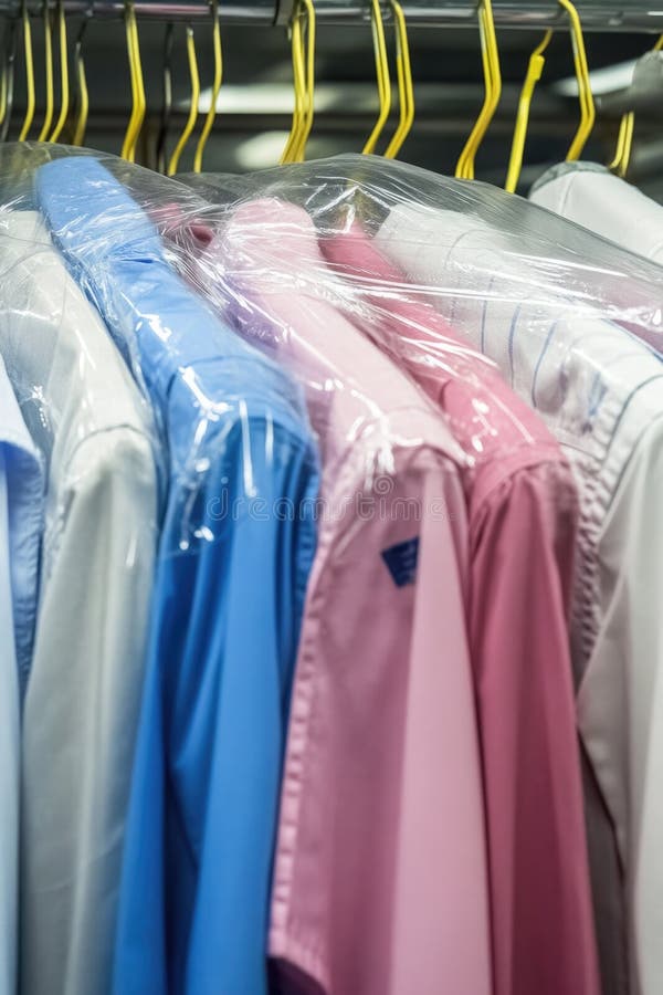 Clothing Items Displayed on a Rack Stock Image - Image of organize ...