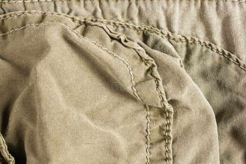 Clothing Items Washed Cotton Fabric Texture with Seams Stock Photo ...