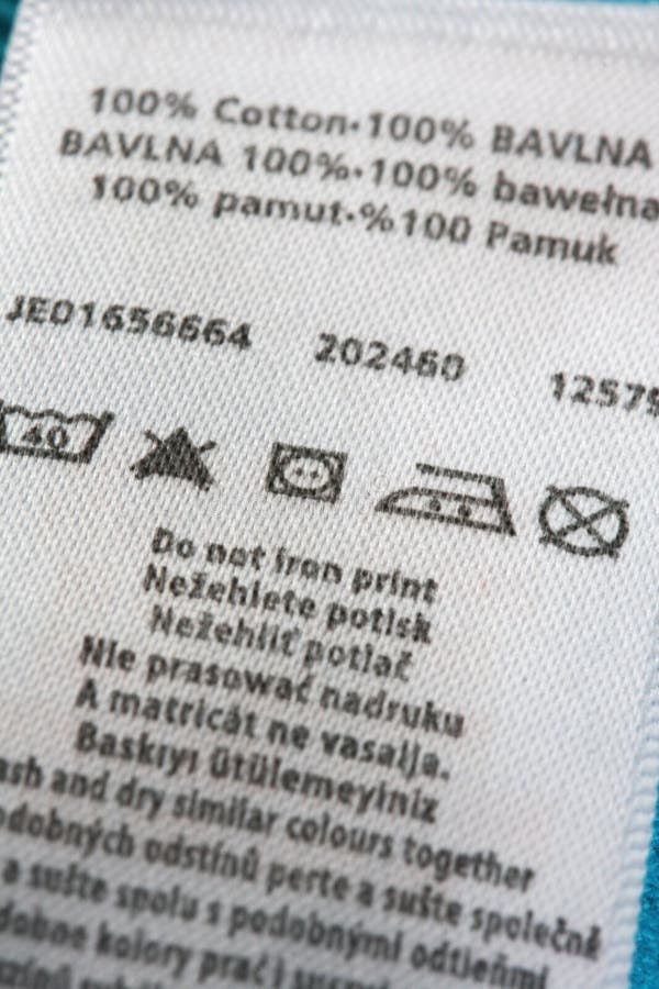 Clothing label stock image. Image of label, temperature - 15155559