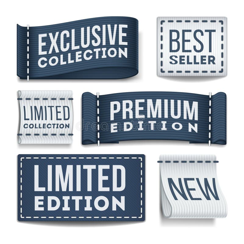 Clothing labels vector set stock vector. Illustration of cloth - 74671256