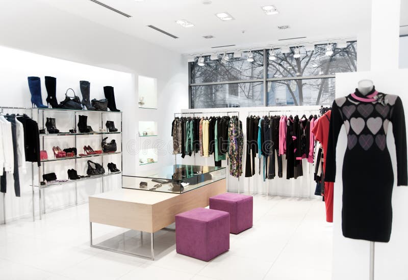 Clothing sales point women stock photo. Image of business - 17120716