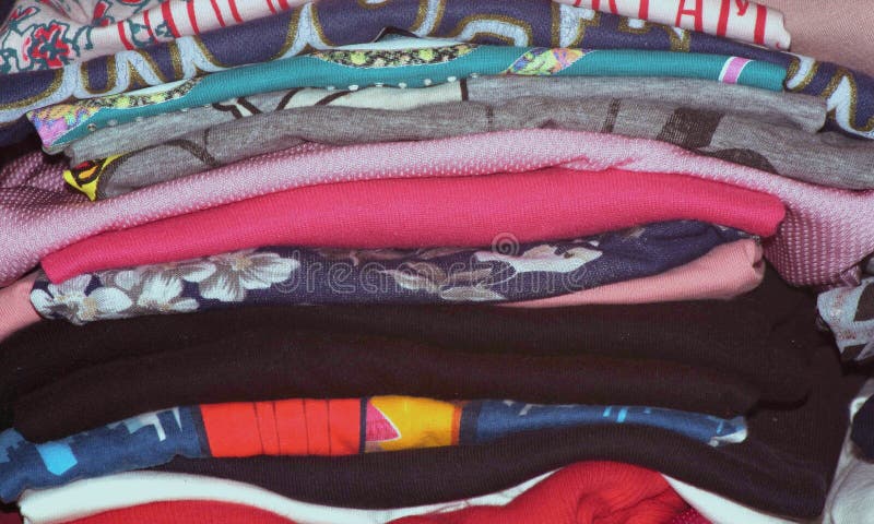 Clothing stack stock photo. Image of group, collection - 59789690