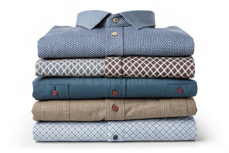 Clothing Stack Isolated on Transparent Background Stock Illustration ...