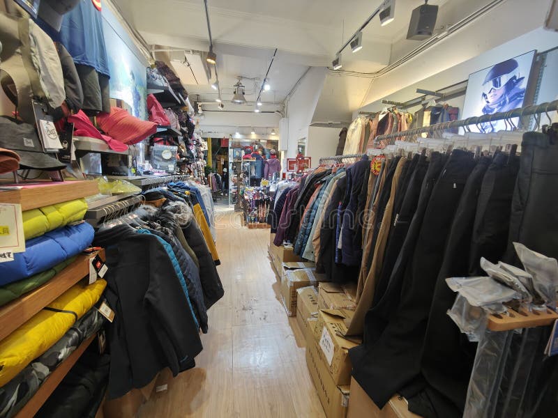 Clothing Store for Cold Weather Clothes Editorial Photography - Image ...