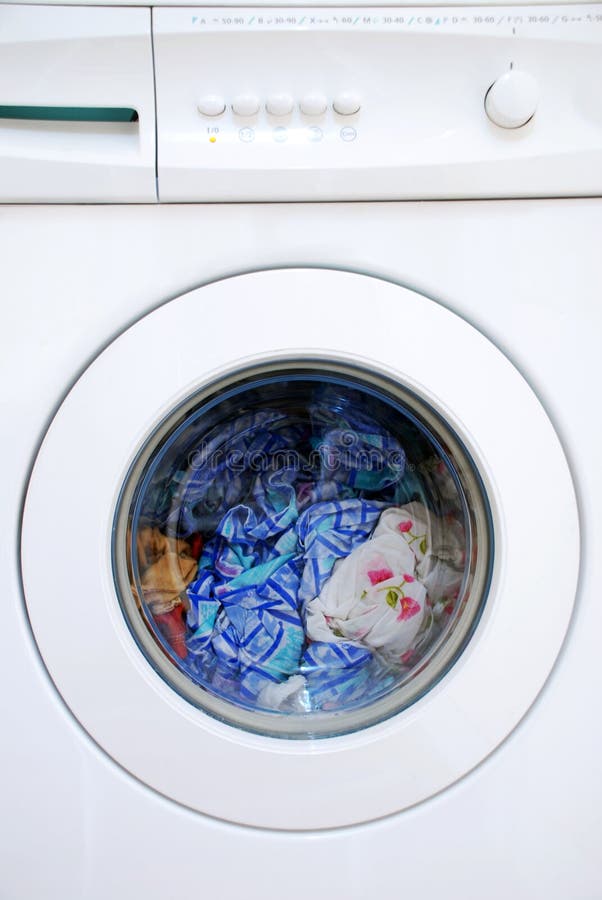 Filling Washing Machine stock image. Image of covering - 25922791