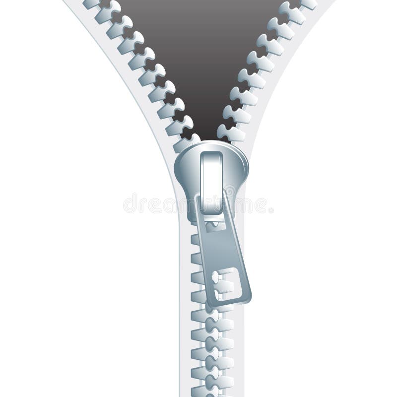 Clothing zip chain macro stock vector. Illustration of cloth - 13938717