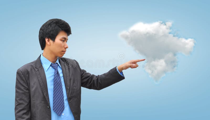 Cloud stock image. Image of person, communication, click - 29250237