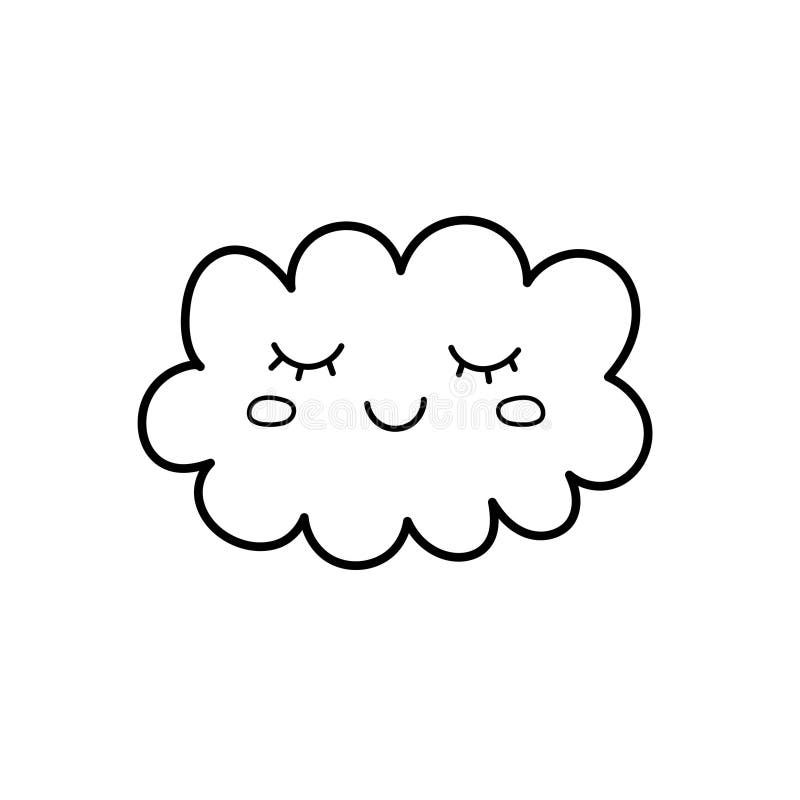 Cute Weather Characters Set for Kids. Sunny, Cloudy, Rainy and Windy Clipart Collection in ...